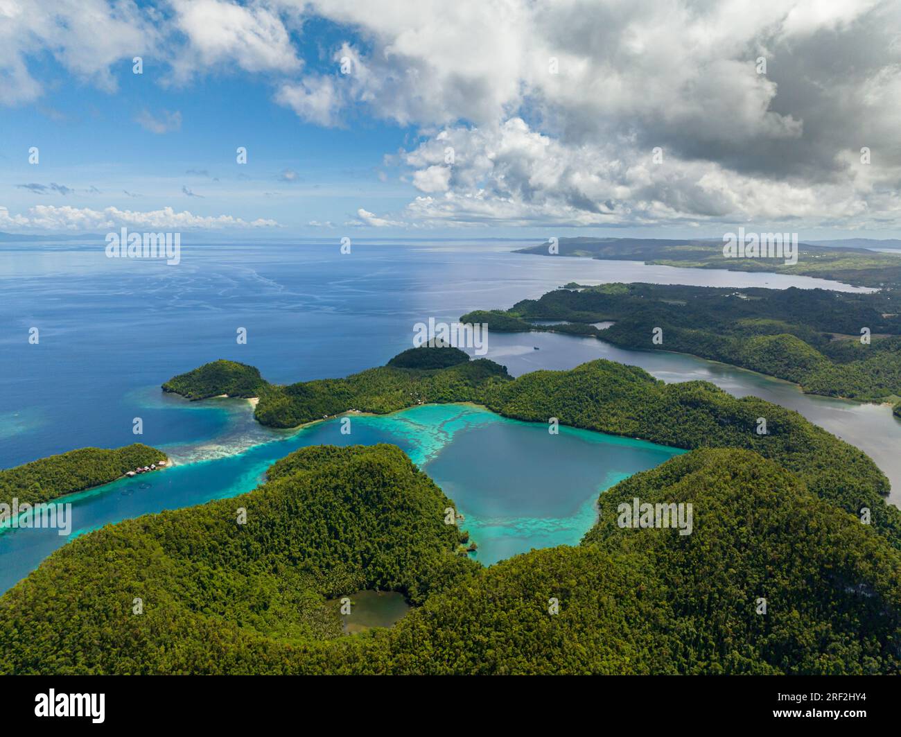 Top view rainforest landscape lagoons hi-res stock photography and ...