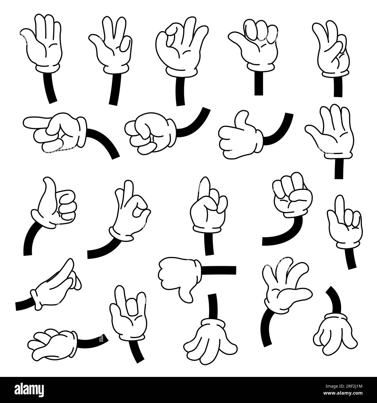 Hand gestures, arms showing signs non verbal talk Stock Vector Image ...