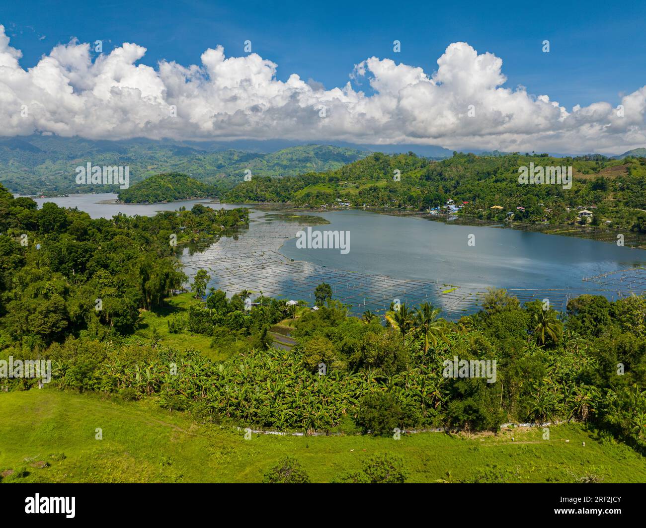Lake Sebu, South Cotabato, Philippines. Tropical Landscape with blue ...