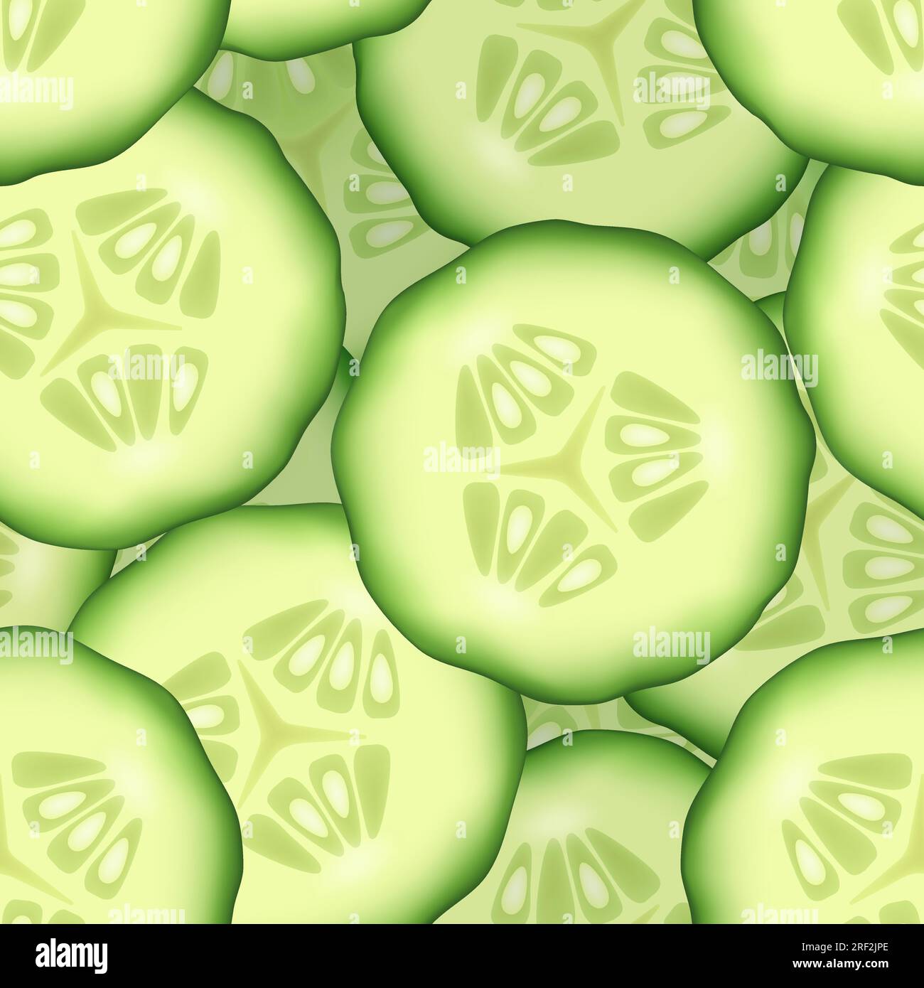 Cucumber realistic seamless pattern Stock Vector Image & Art - Alamy