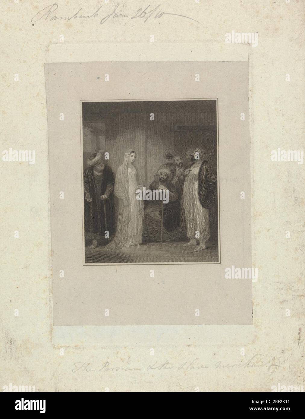 Untitled: The Persian and the Slave Merchants by Robert Smirke Stock ...