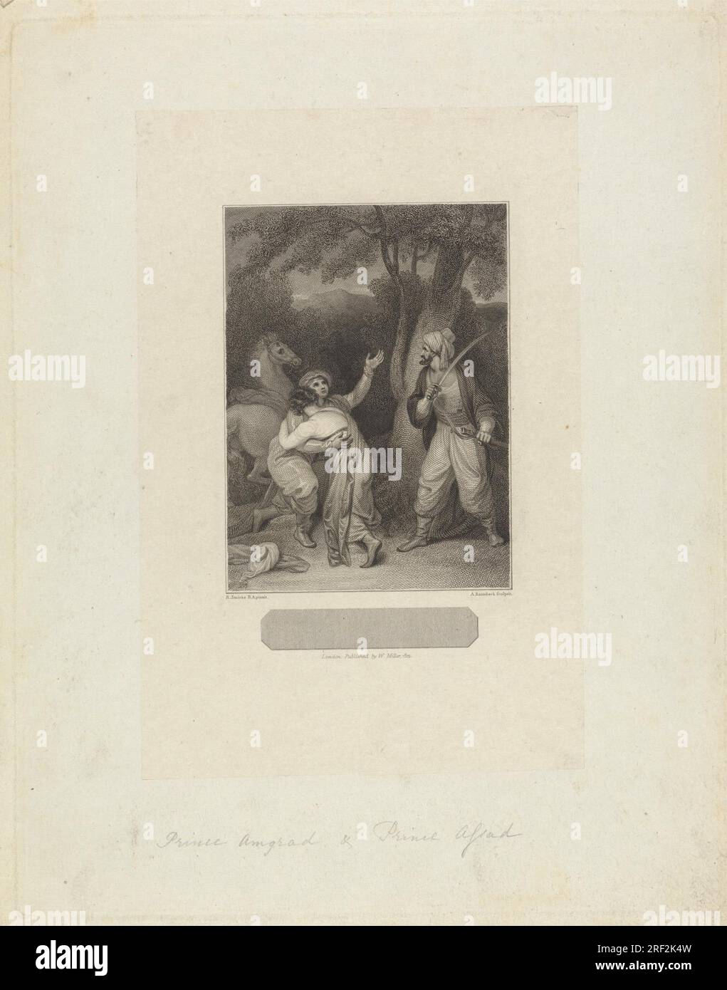 Untitled: Prince Amgrad & Prince Affad by Robert Smirke Stock Photo - Alamy