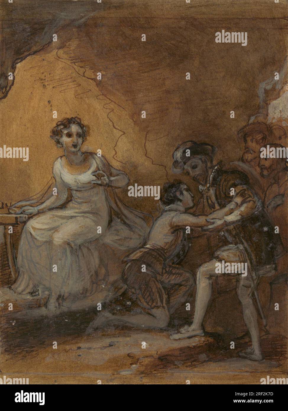 Ferdinand Reunited with his Father 1821 by Robert Smirke Stock Photo ...