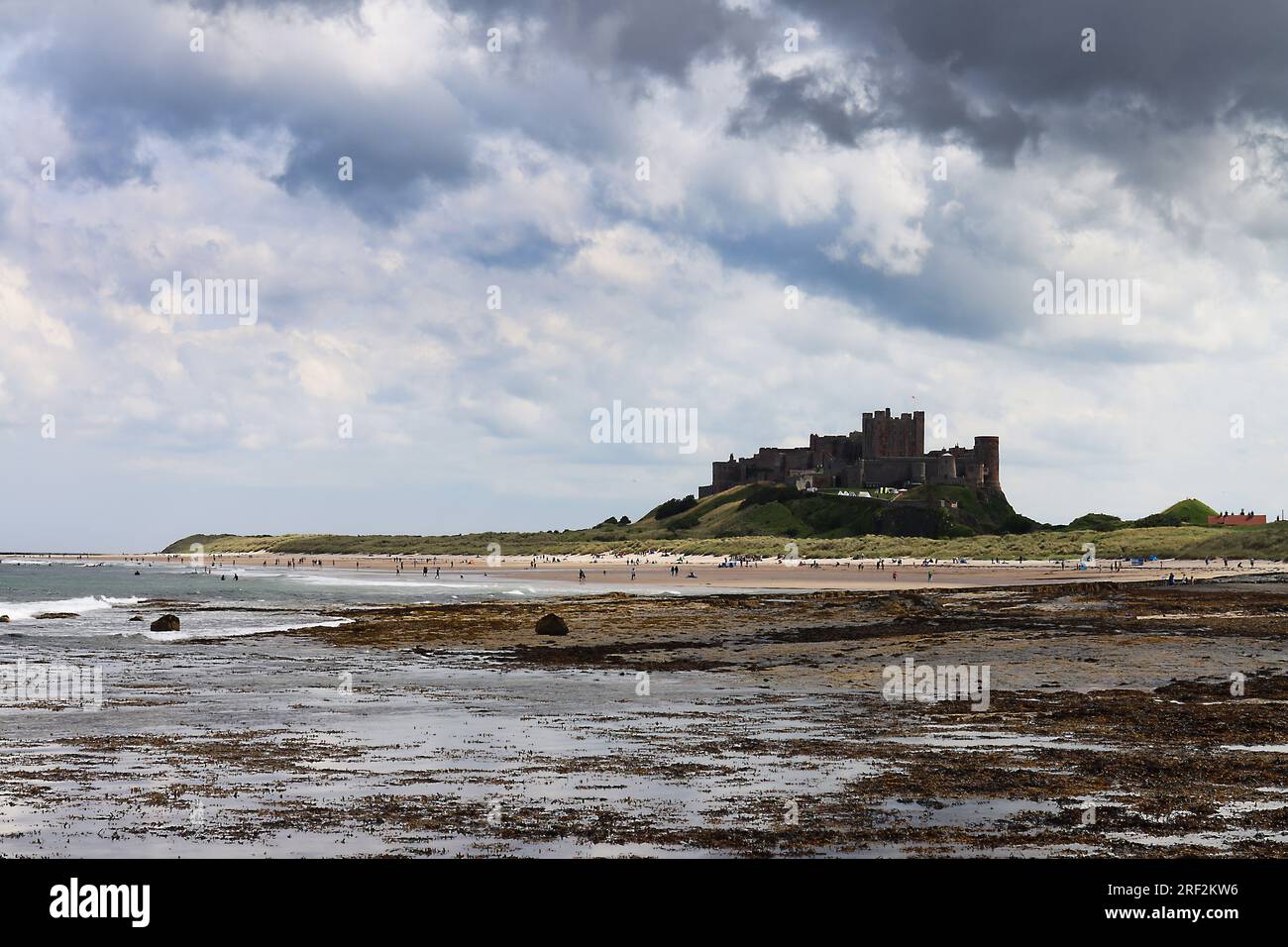 Bamburgh castle is one of the largest inhabited castles in hi-res stock ...