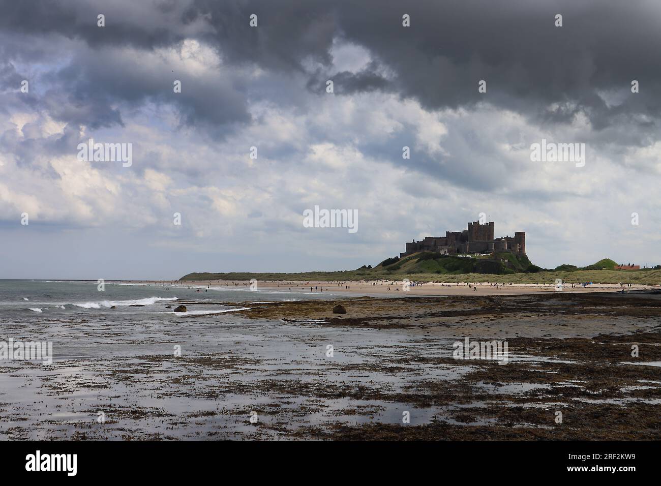 Bamburgh castle is one of the largest inhabited castles in hi-res stock ...