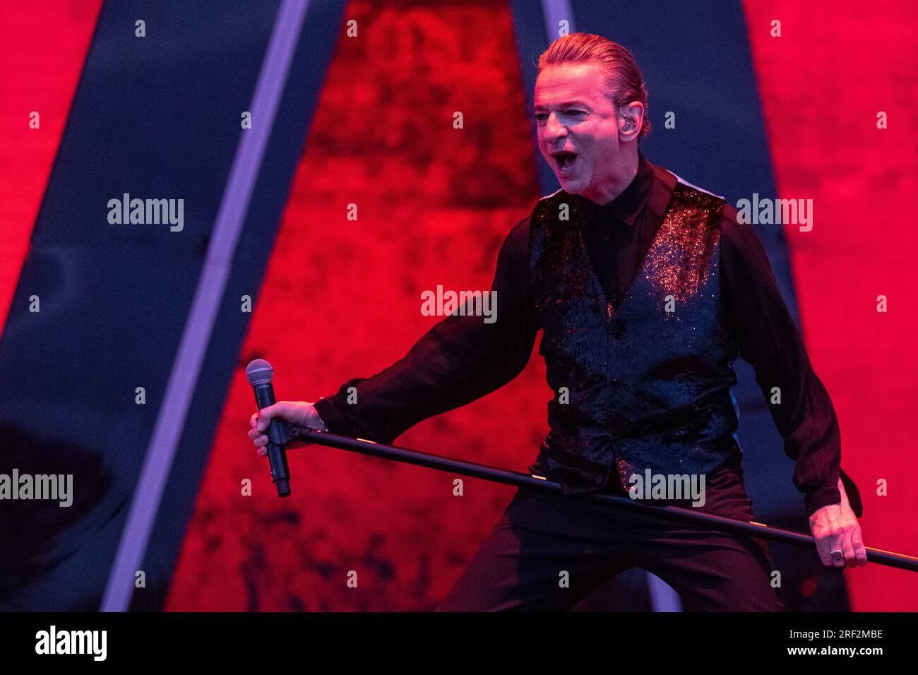 Prague, Czech Republic. 30th July, 2023. Singer Dave Gahan of British ...