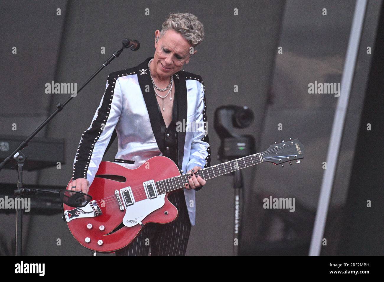 Prague, Czech Republic. 30th July, 2023. Guitarist Martin Gore of ...