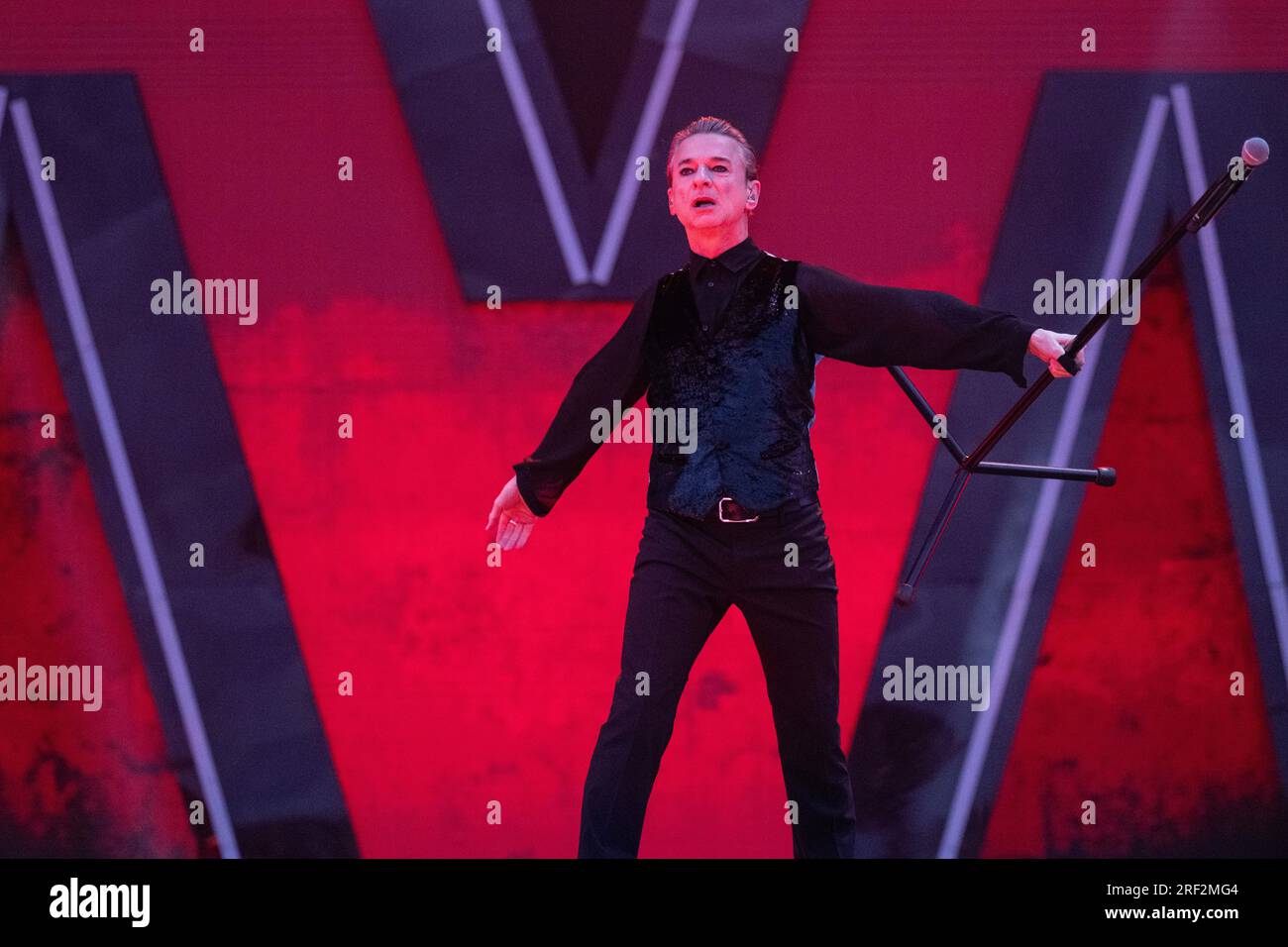 Prague, Czech Republic. 30th July, 2023. Singer Dave Gahan of British ...