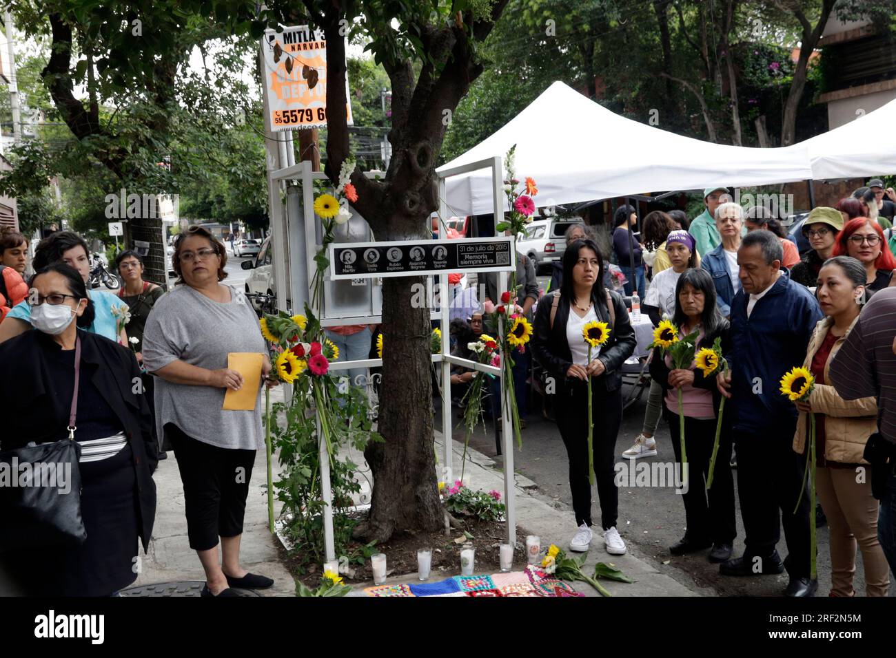 Non Exclusive: July 30, 2023, Mexico City, Mexico: Family members ...