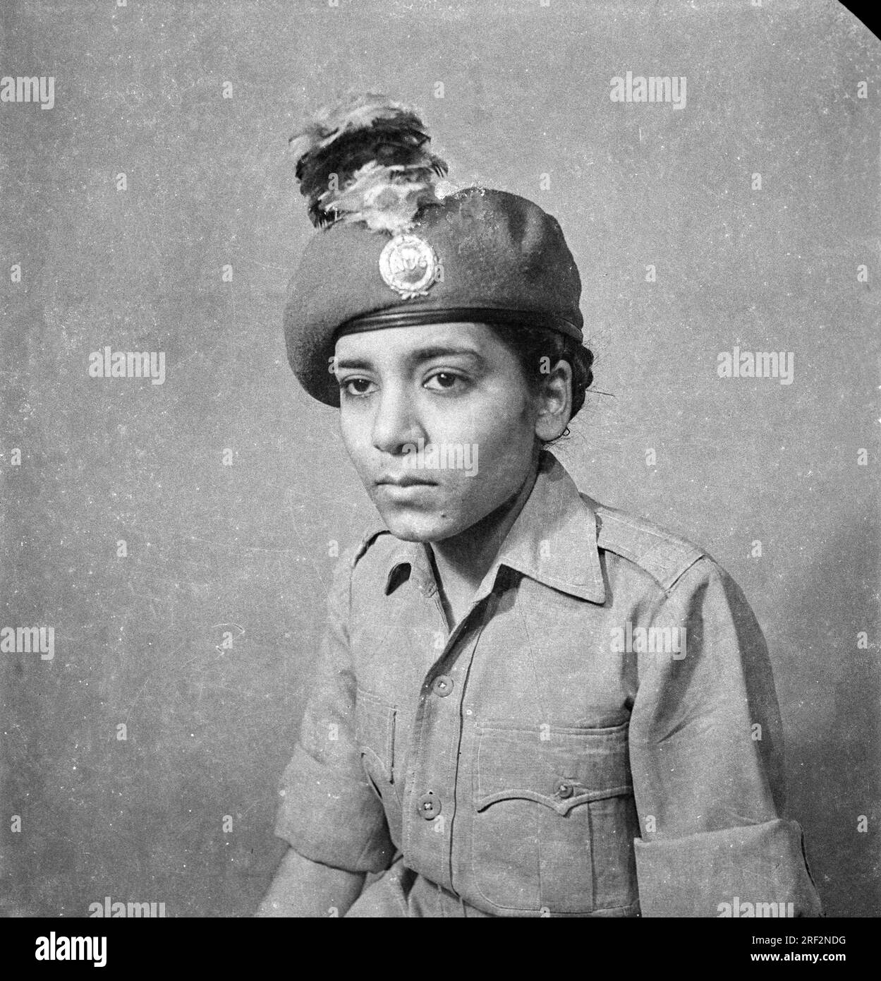 old vintage 1900s black and white studio portrait of Indian boy girl ...