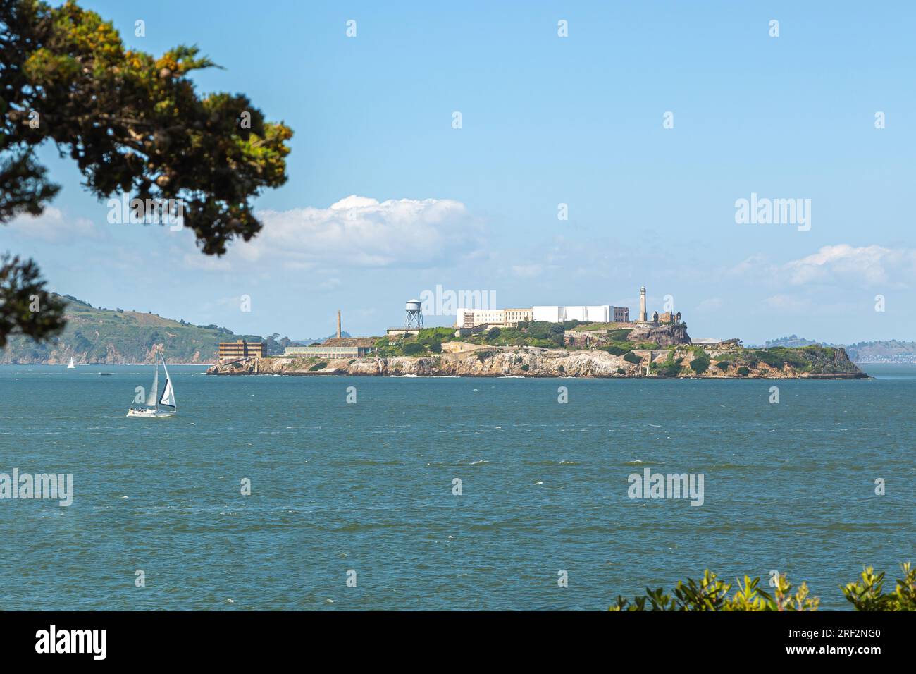 Alcatraz Island Sail Boats San Francisco California. Alcatraz Prison ...
