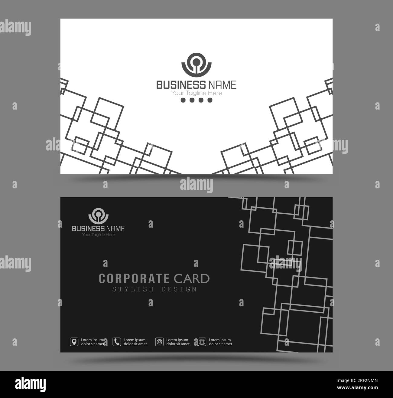 Business Card Double Sided Business Card Design Corporate And