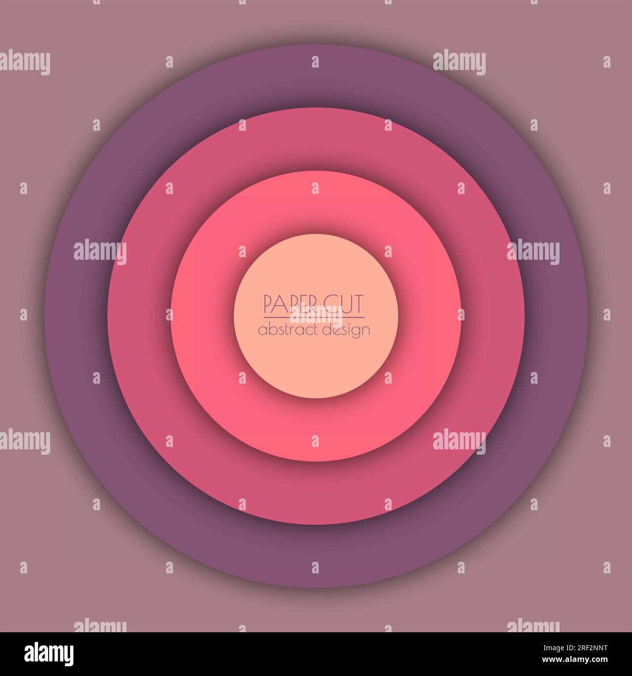 3d multilayer circle in the style of cut paper creates the effect of ...