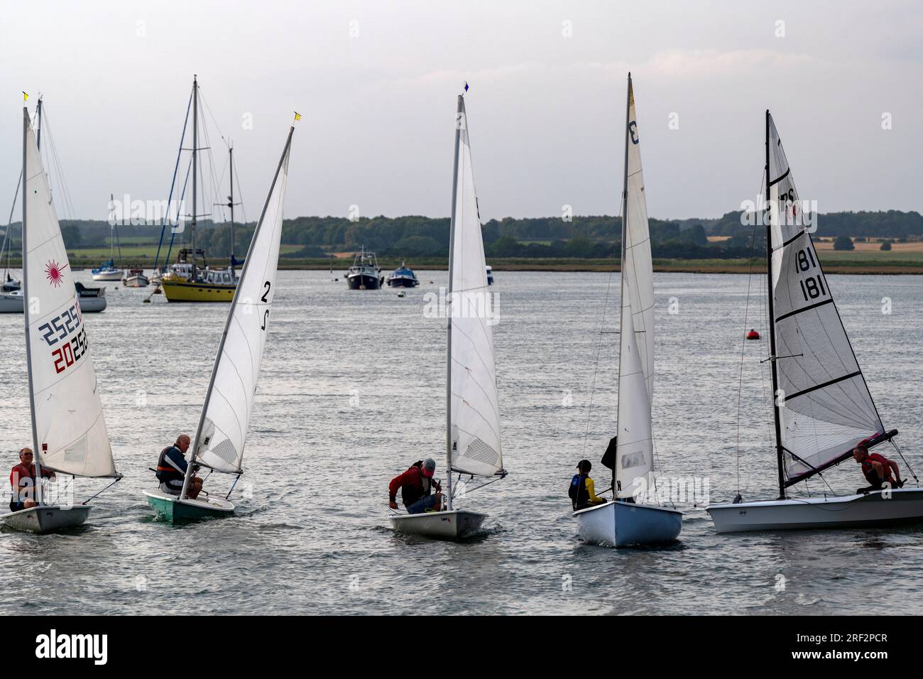 Felixstowe Ferry sailing club river Deben Suffolk UK Stock Photo - Alamy