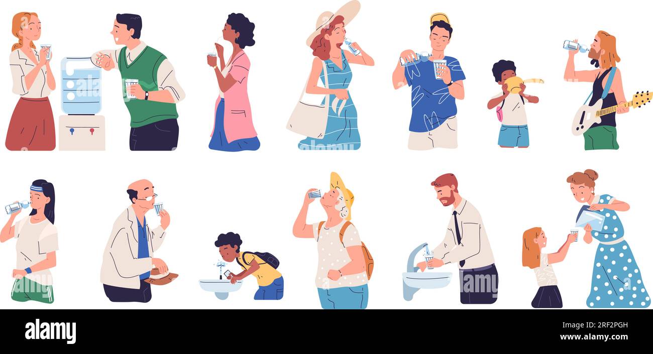 Thirsty Person Cartoon