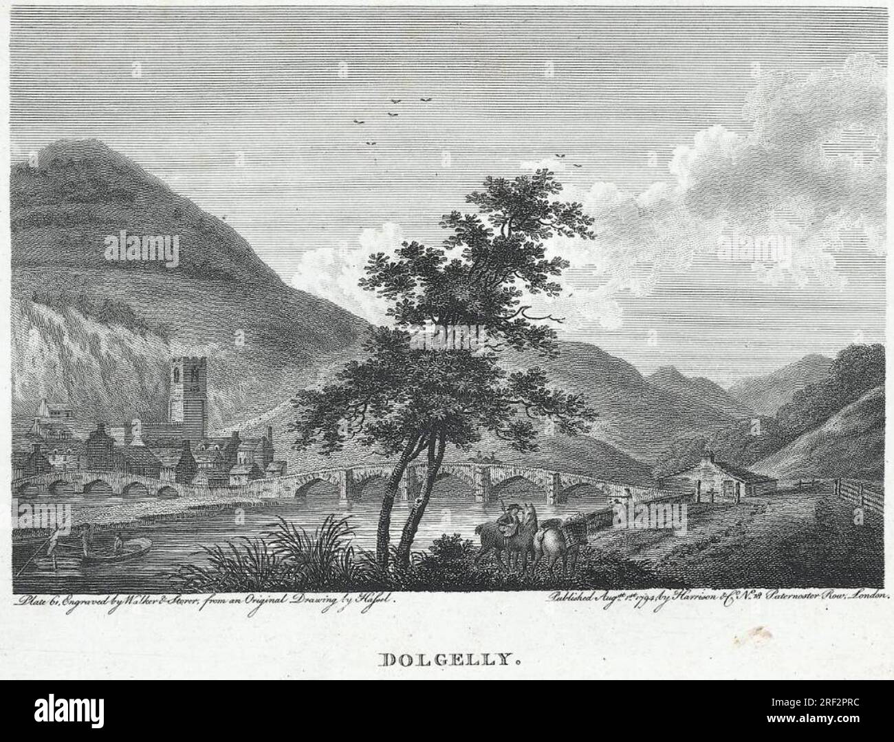 Dolgelly 1794 by Joseph Cooper Walker Stock Photo - Alamy