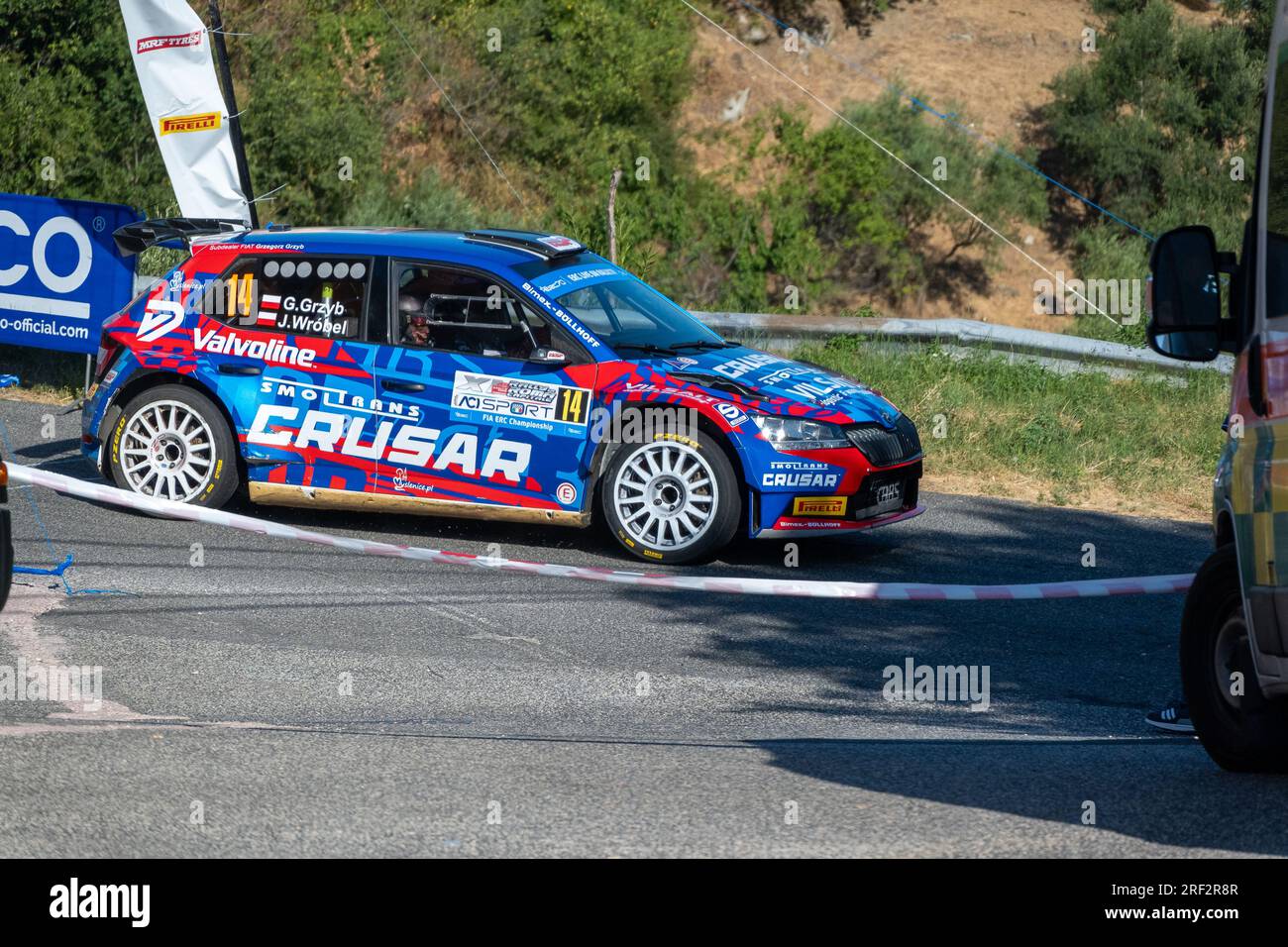 fia european rally championship rally della capitale Stock Photo - Alamy