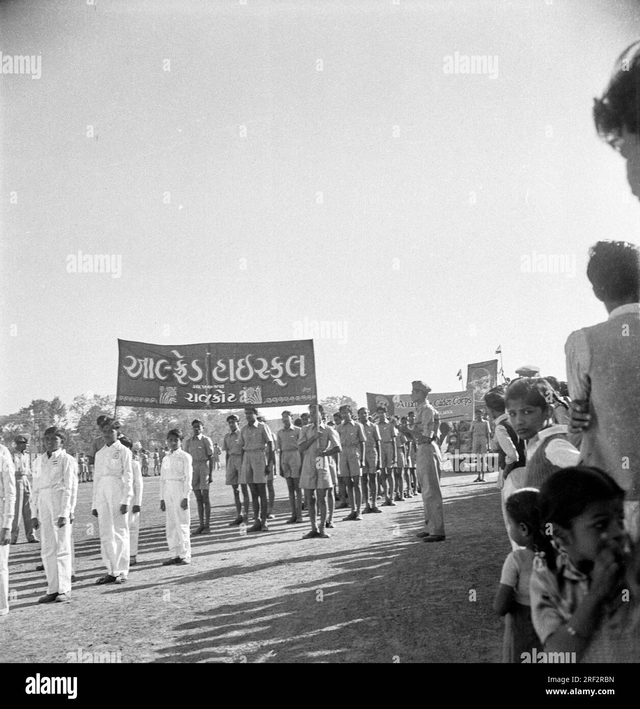 old vintage 1900s black and white picture of Indian parade Alfred High ...