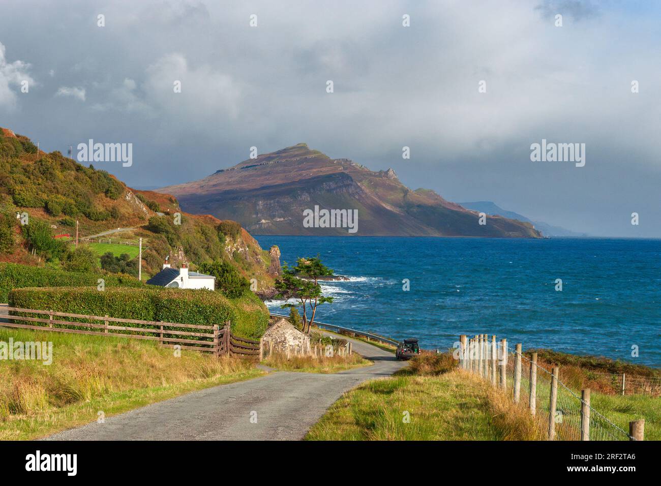Ben Tianavaig from Gedintailor on the east coast of The isle of Skye ...