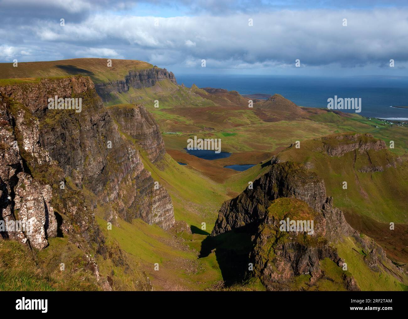 Looking towards The Quiraing from Bioda Buidhe, Trotternish, The isle ...