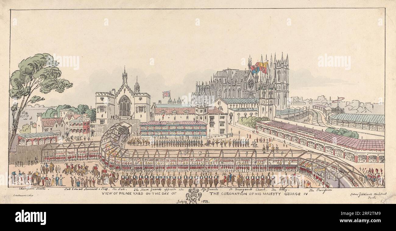 View of Palace Yard on the day of the Coronation of His Majesty George ...