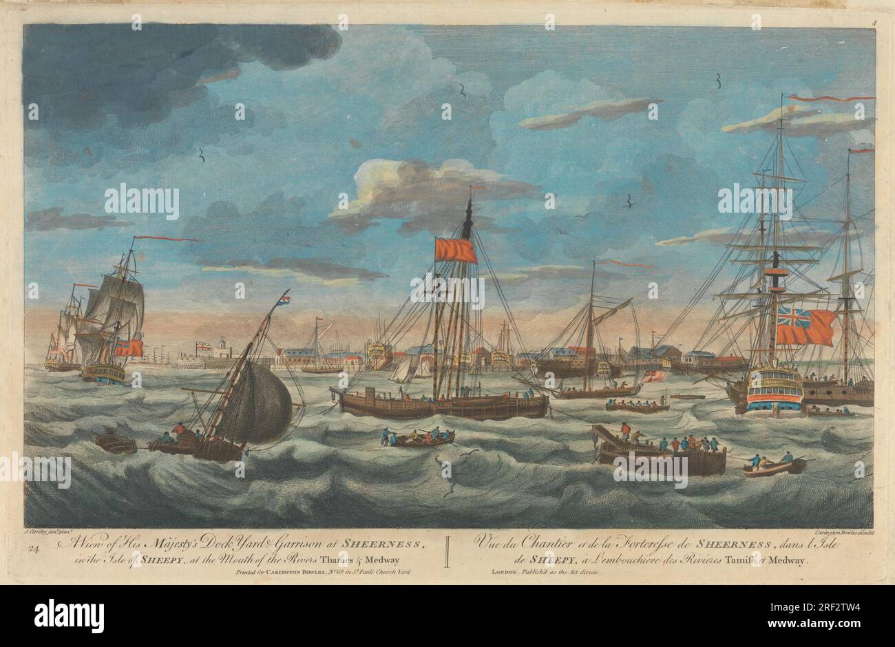 A View of His Majesty's Dock Yard and Garrison at Sheerness, in the ...