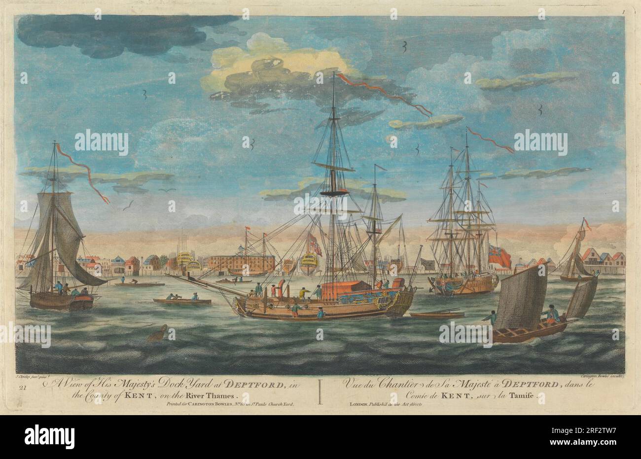 A View of His Majesty's Dock Yard at Deptford in the County of Kent by ...