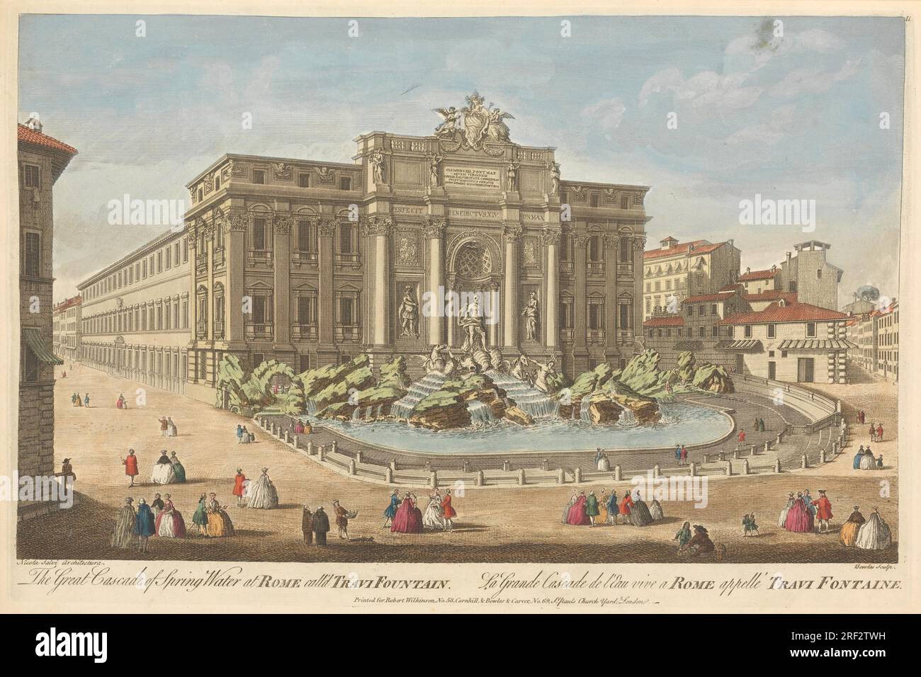 The Great Cascade of Spring Water at Rome call'd Travi Fountain by ...