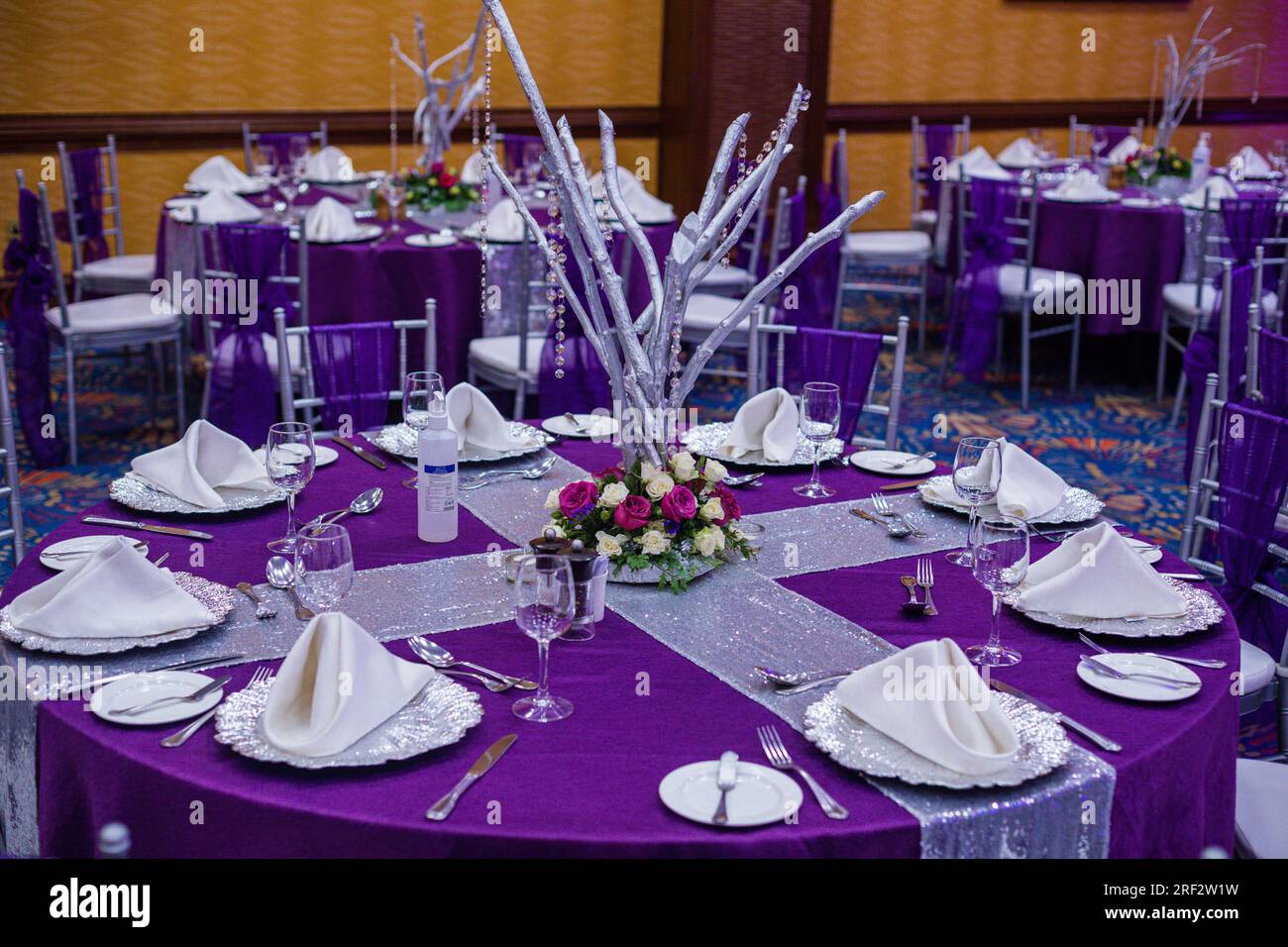 Marriage reception stage decorations hi-res stock photography and ...