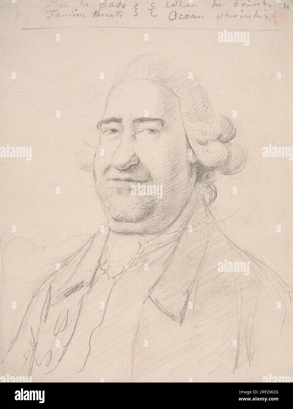 Portrait of a Fat Man, Head and Shoulders by George Dance the Younger ...