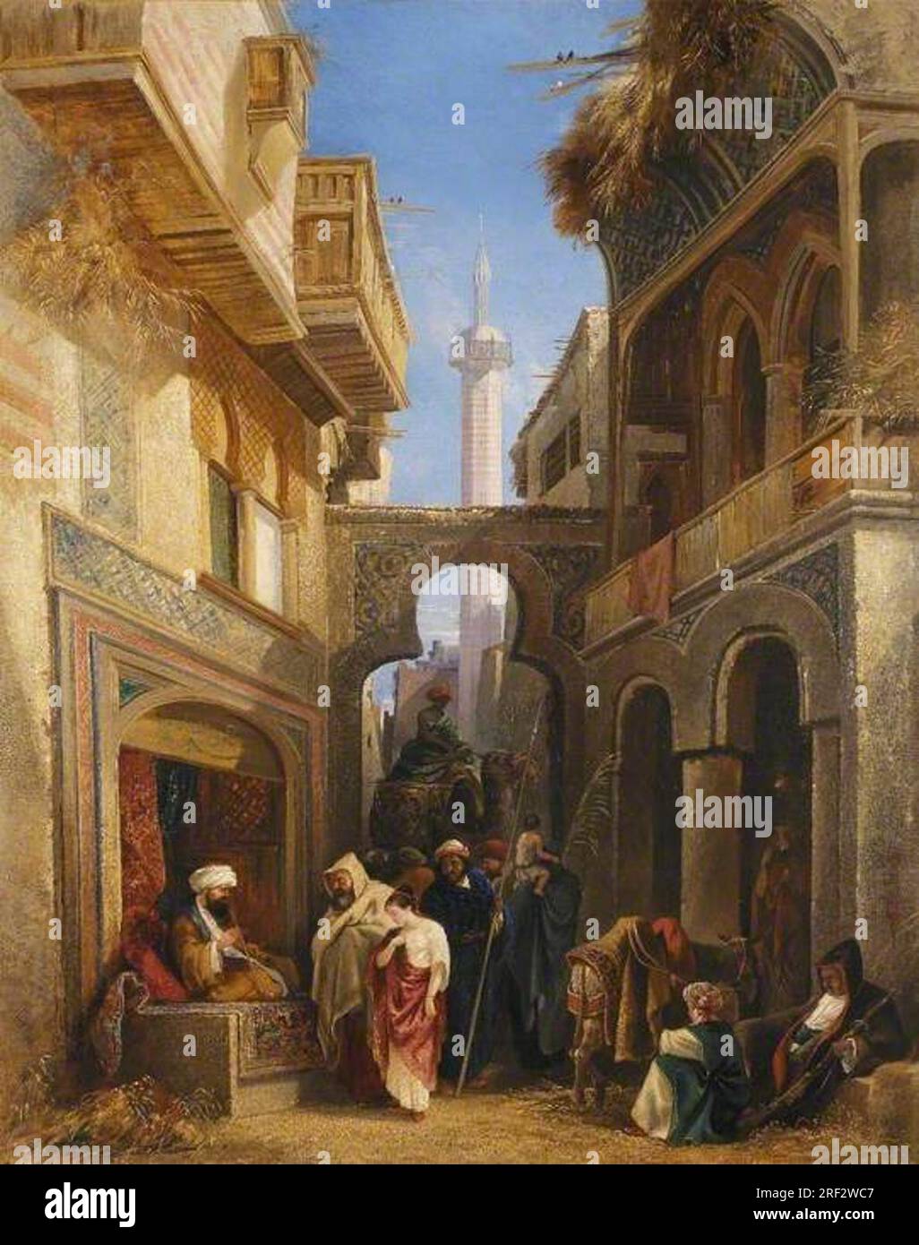 Street Scene in Cairo 1839 by William James Müller Stock Photo - Alamy