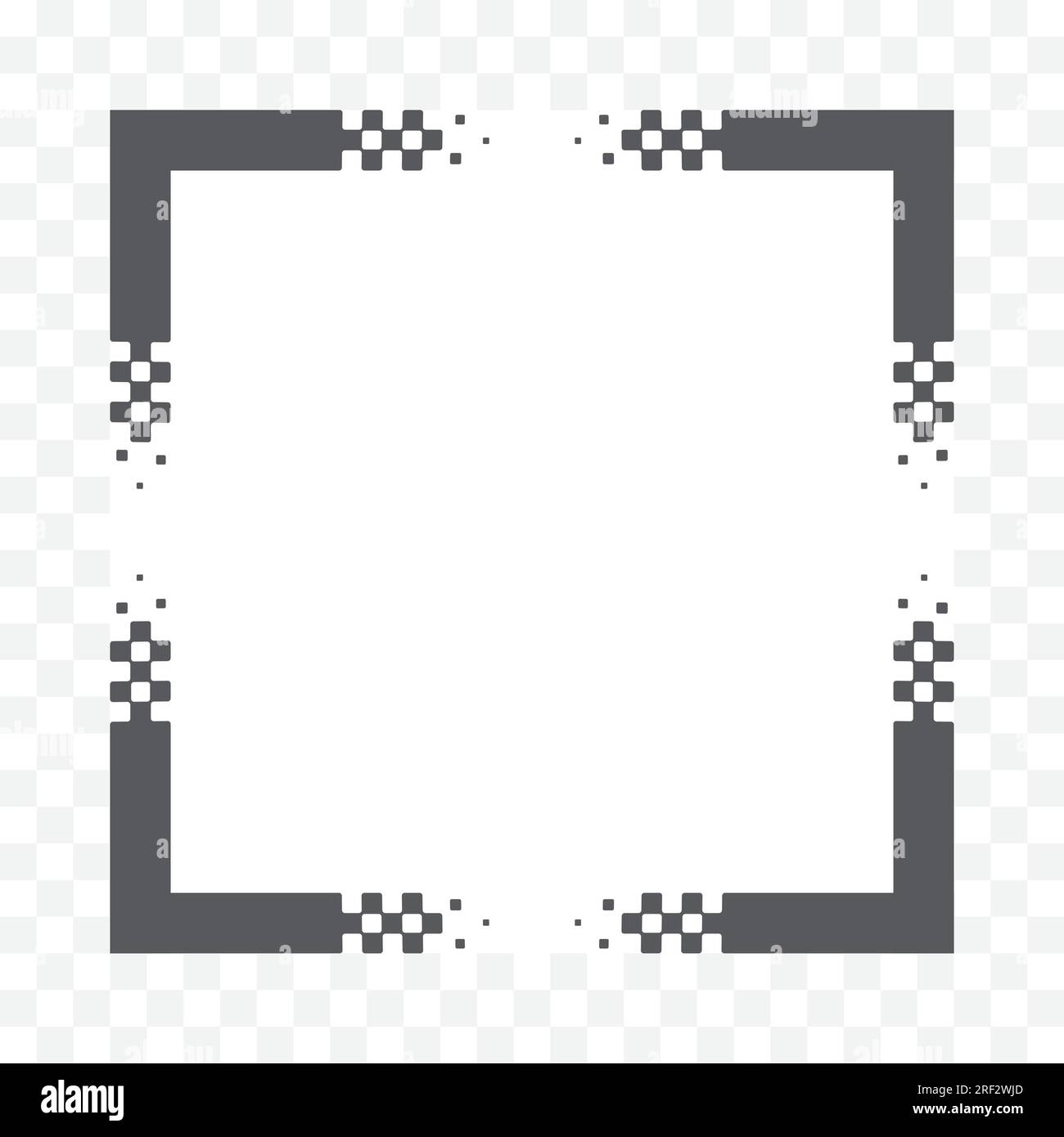 Abstract square race checkered flag frame Stock Vector Image & Art - Alamy