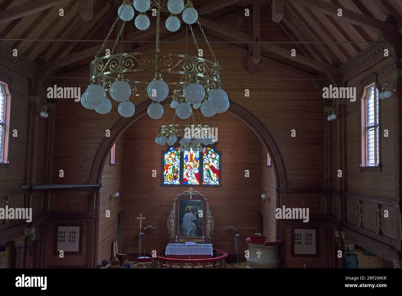 Inside olden church hi-res stock photography and images - Alamy