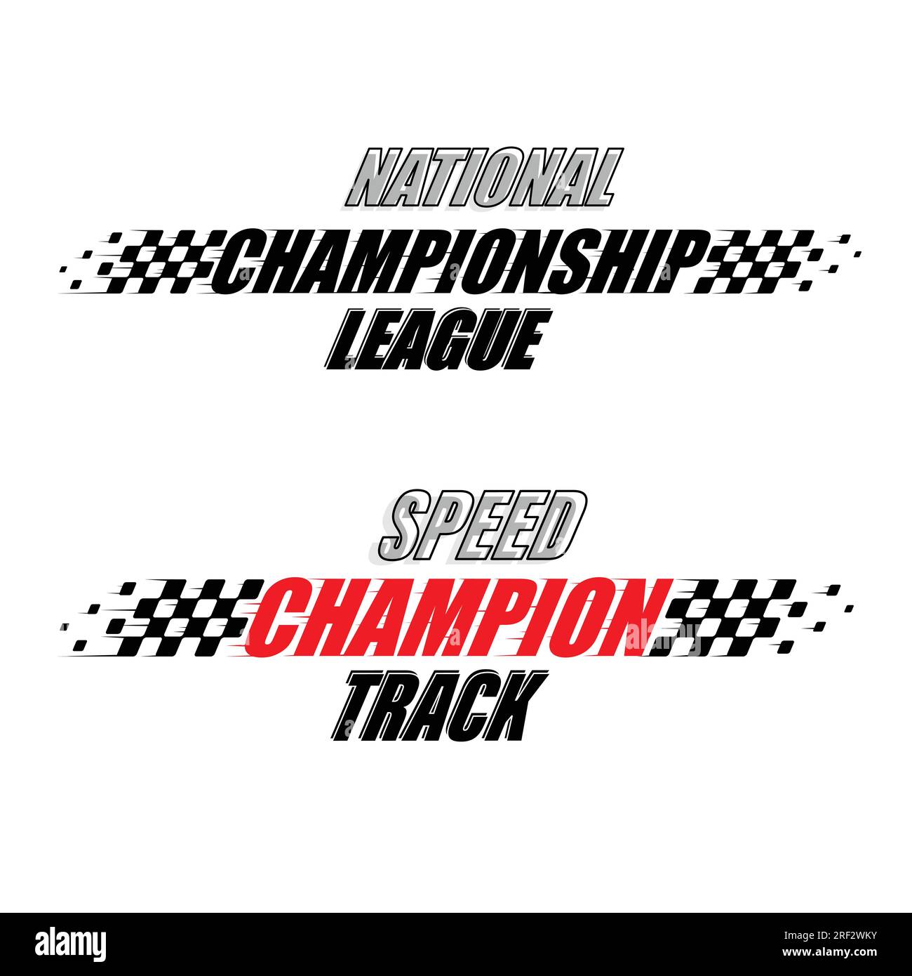 Champion speed checkered symbols Stock Vector Image & Art - Alamy