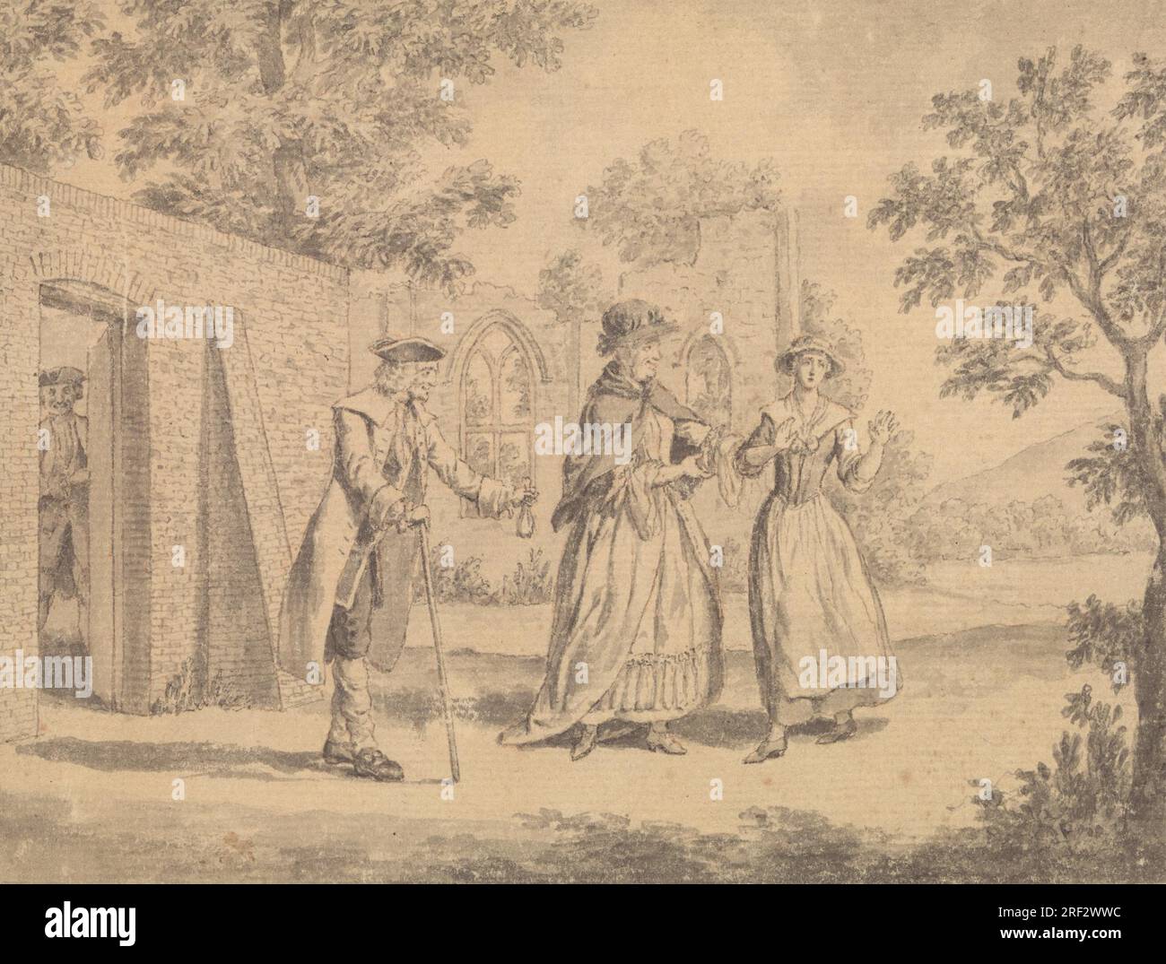 The Offer by Samuel Wale Stock Photo - Alamy