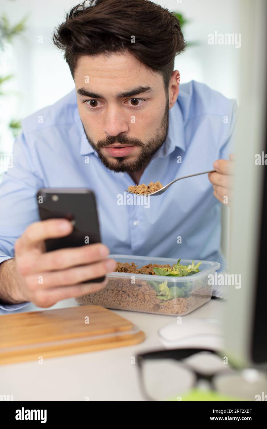 free time for food in the office Stock Photo - Alamy