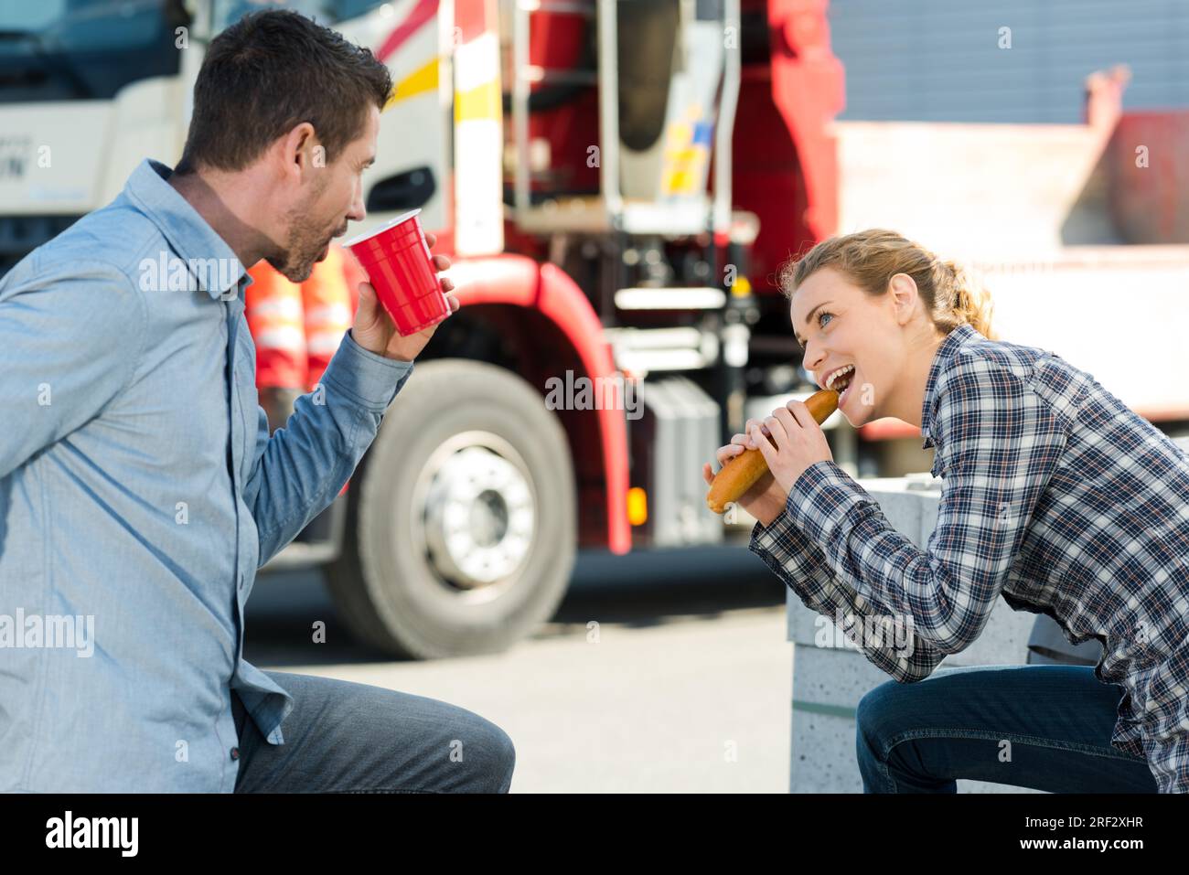 Lunch with co workers hi-res stock photography and images - Alamy