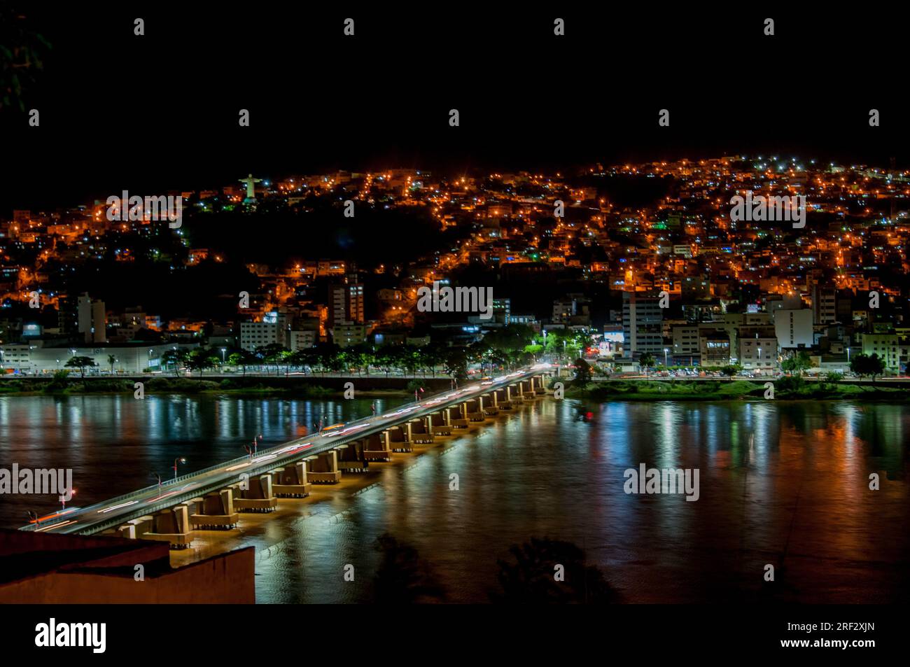 night photo of part of the city of Colatina - Espírito Santo - Brazil ...