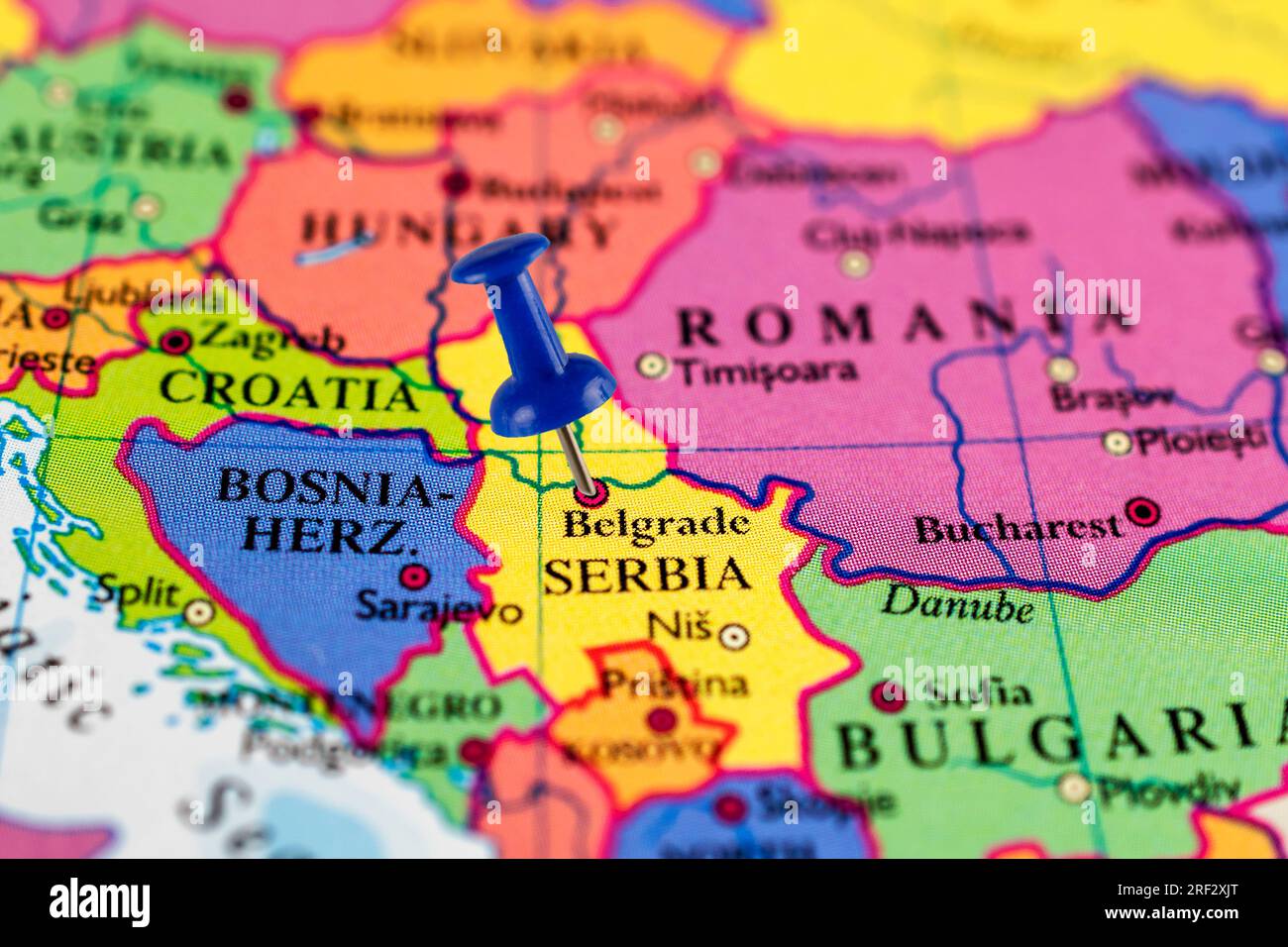 XXX map. XXX pin map. Close up of XXX map with red pin. Map with red pin point of XXX in YYY ...