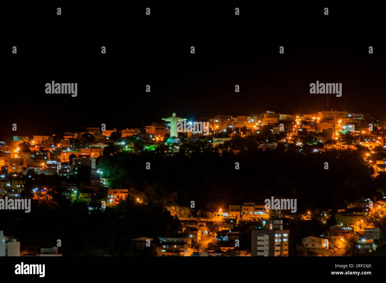 night photo of part of the city of Colatina - Espírito Santo - Brazil ...