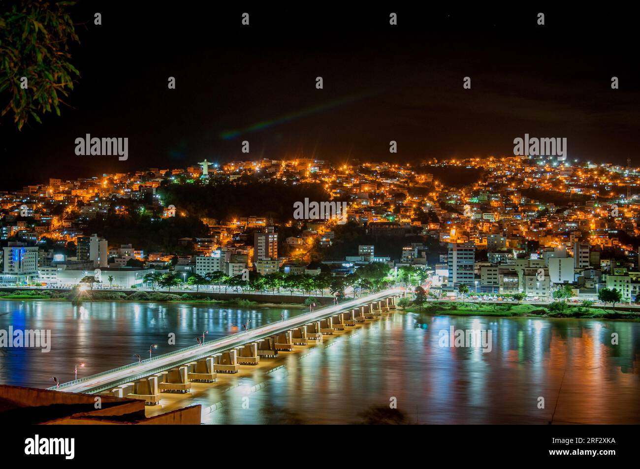 night photo of part of the city of Colatina - Espírito Santo - Brazil ...
