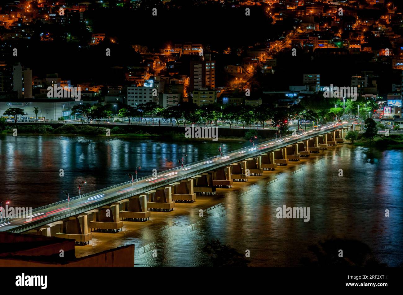 night photo of part of the city of Colatina - Espírito Santo - Brazil ...
