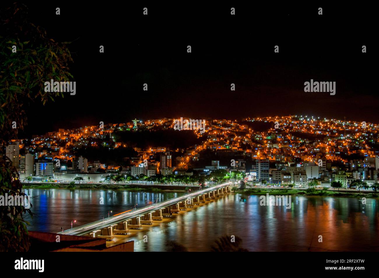 night photo of part of the city of Colatina - Espírito Santo - Brazil ...
