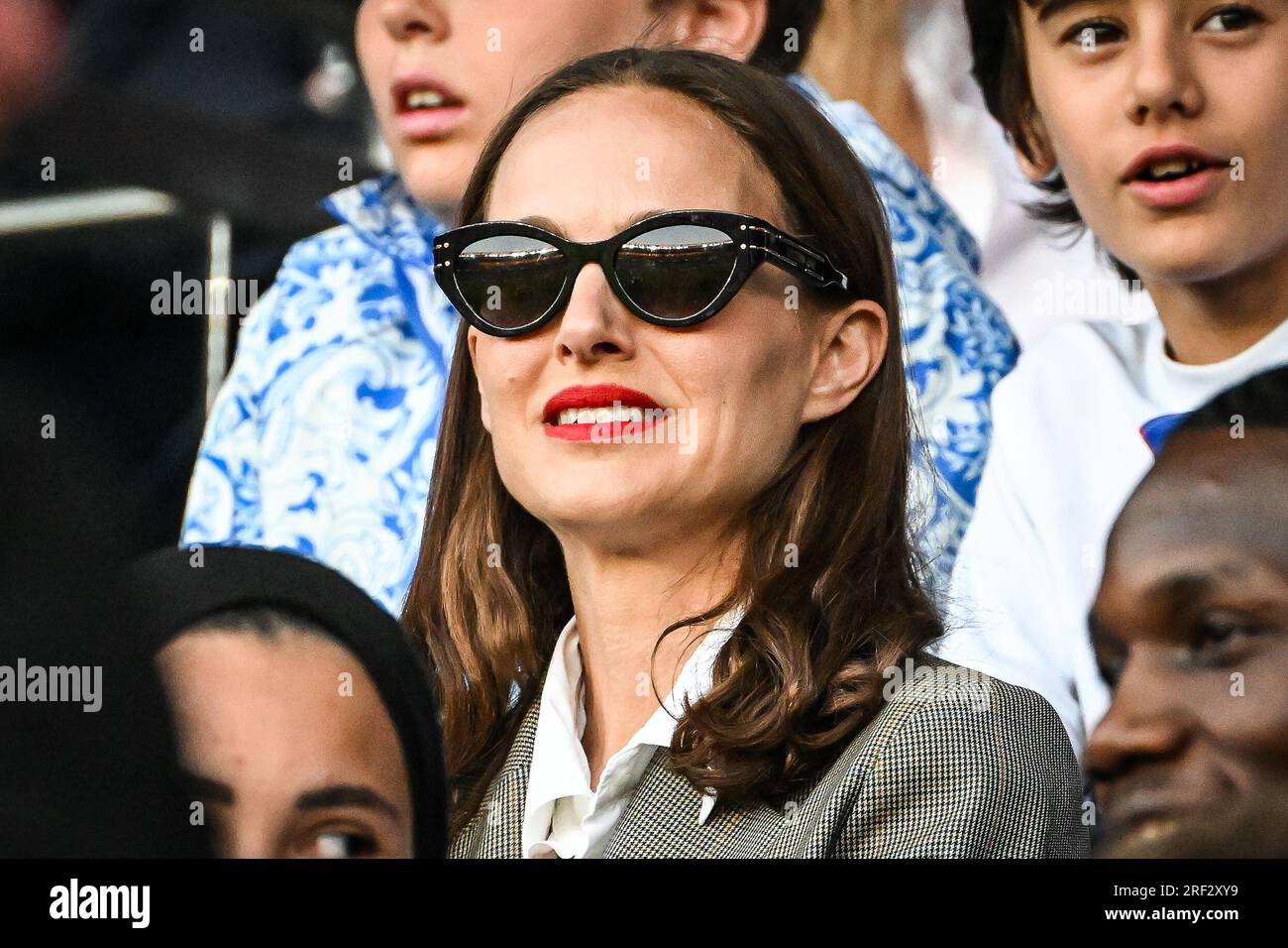 Natalie PORTMAN during the French championship Ligue 1 football match ...