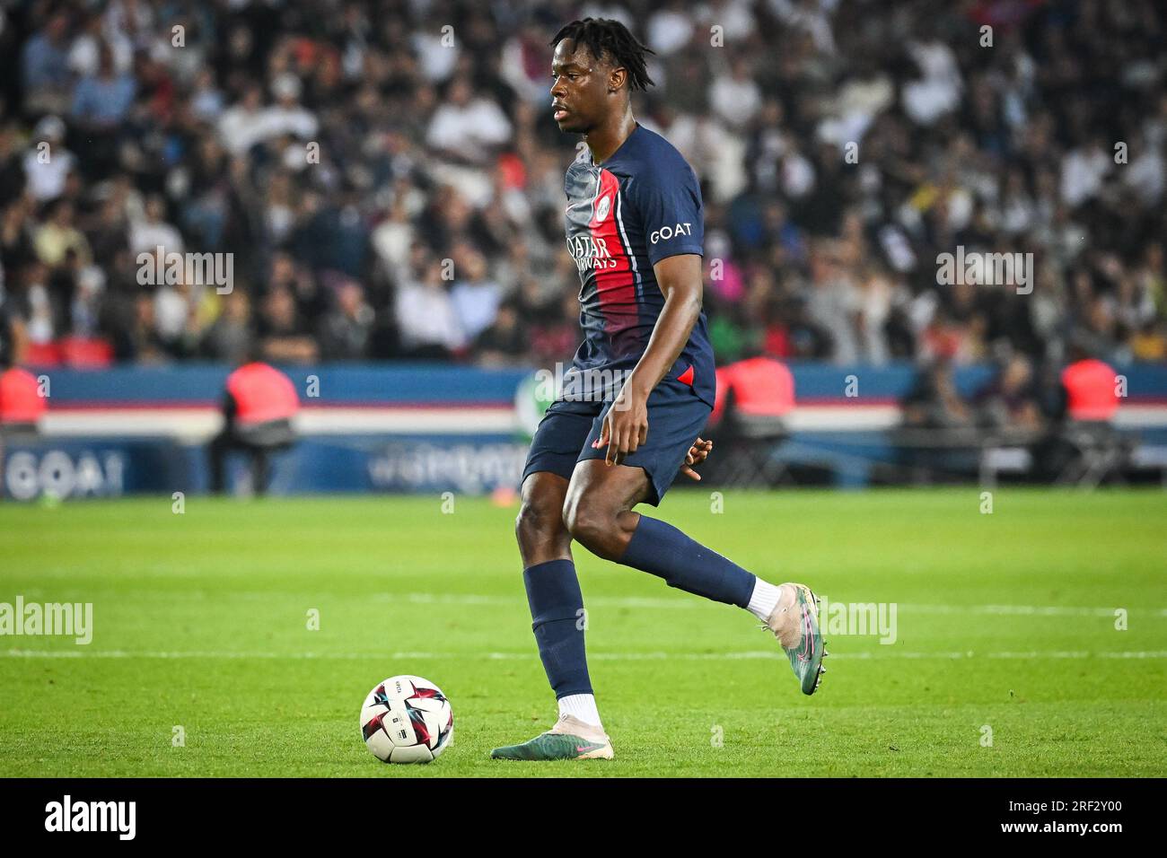 El Chadaille BITSHIABU of PSG during the French championship Ligue 1 ...