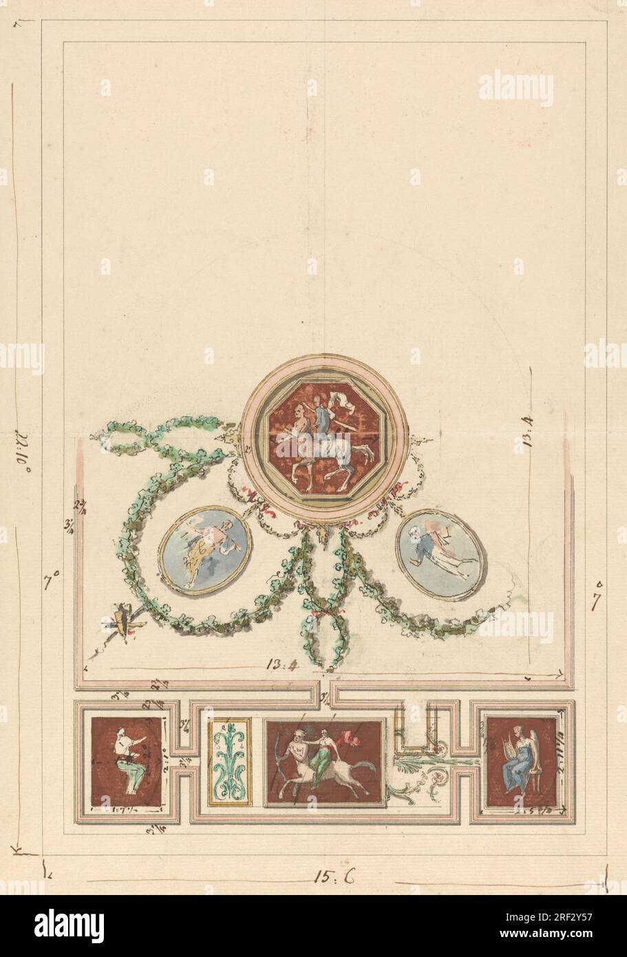 Design for Ceiling circa 1765 by William Chambers Stock Photo - Alamy