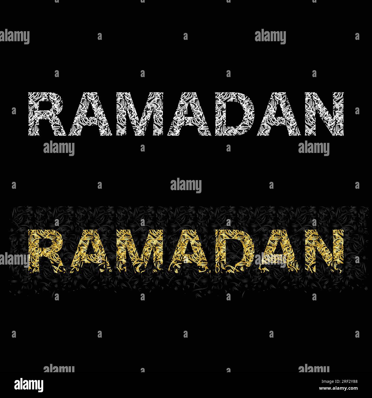 Golden abstract islamic text pattern Stock Vector Image & Art - Alamy