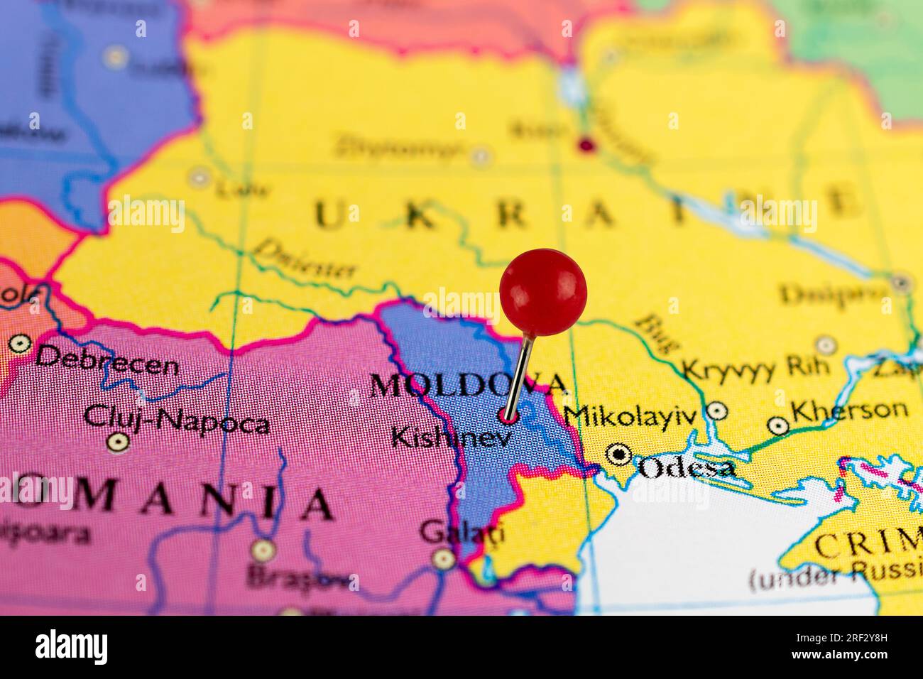 XXX map. XXX pin map. Close up of XXX map with red pin. Map with red ...