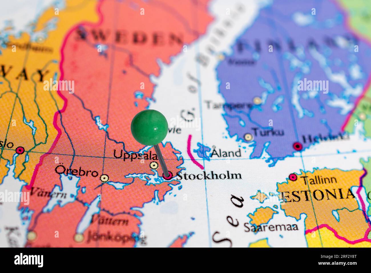 Sweden stockholm location pin hi-res stock photography and images - Alamy
