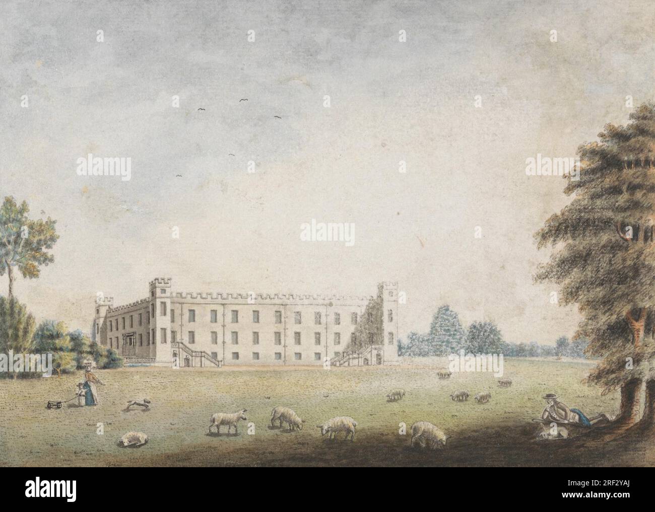 Syon House by William Beilby Stock Photo - Alamy